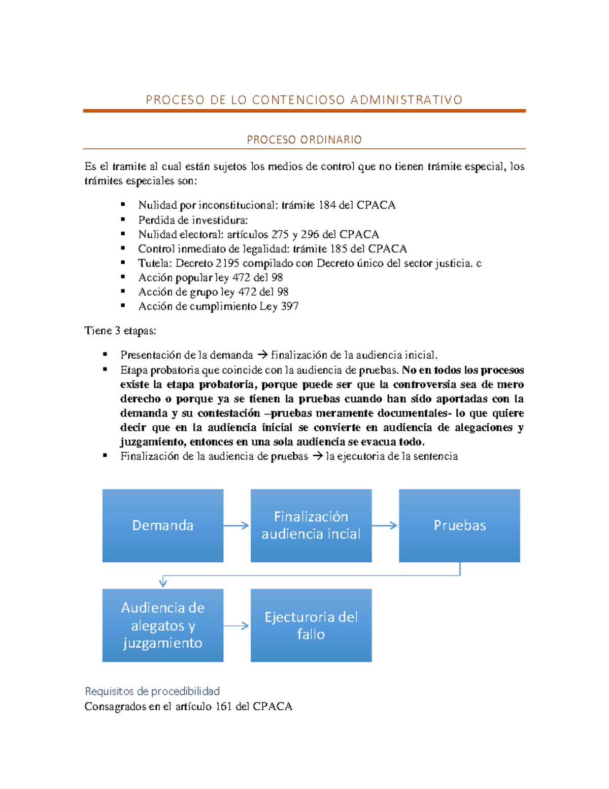 18. Proceso ordinario - Resumen Derecho Publico Administrativo - Warning: TT: undefined function ...
