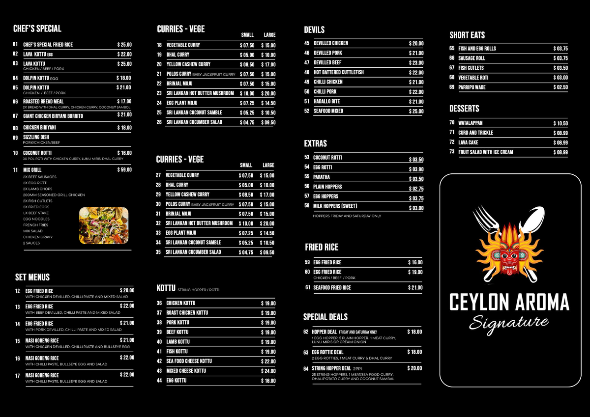 Full menu 01 compressed - CHICKEN /BEEF/PORK CHICKEN /BEEF/PORK 2 ...