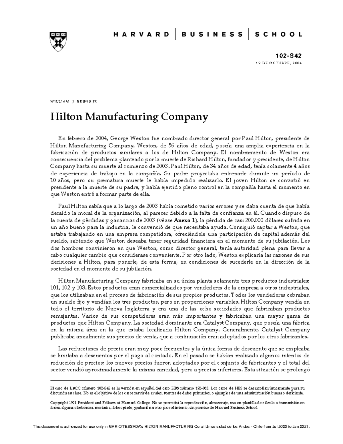 Hilton Manufacturing Company, 102S42-PDF-SPA - 102 - S 4 2 1 9 D E O C ...