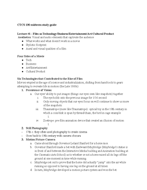 Film Art An Introduction, 11th Edition textbook notes - Pages 452-462 1 ...