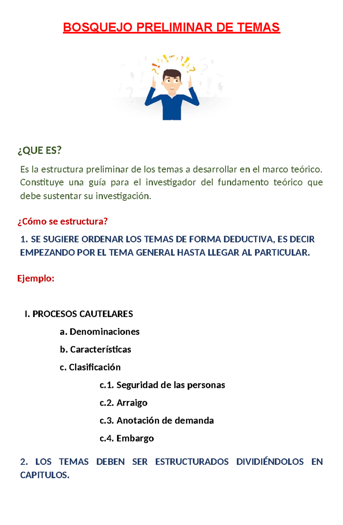 Bosquejo Preliminar DE Temas Lenguaje. - BOSQUEJO PRELIMINAR DE TEMAS ¿QUE ES? Es la estructura ...