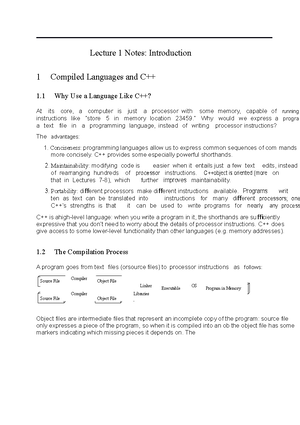 Functions 1 - Pointers 1 Background 1 Variables and Memory When you declare a variable, the ...