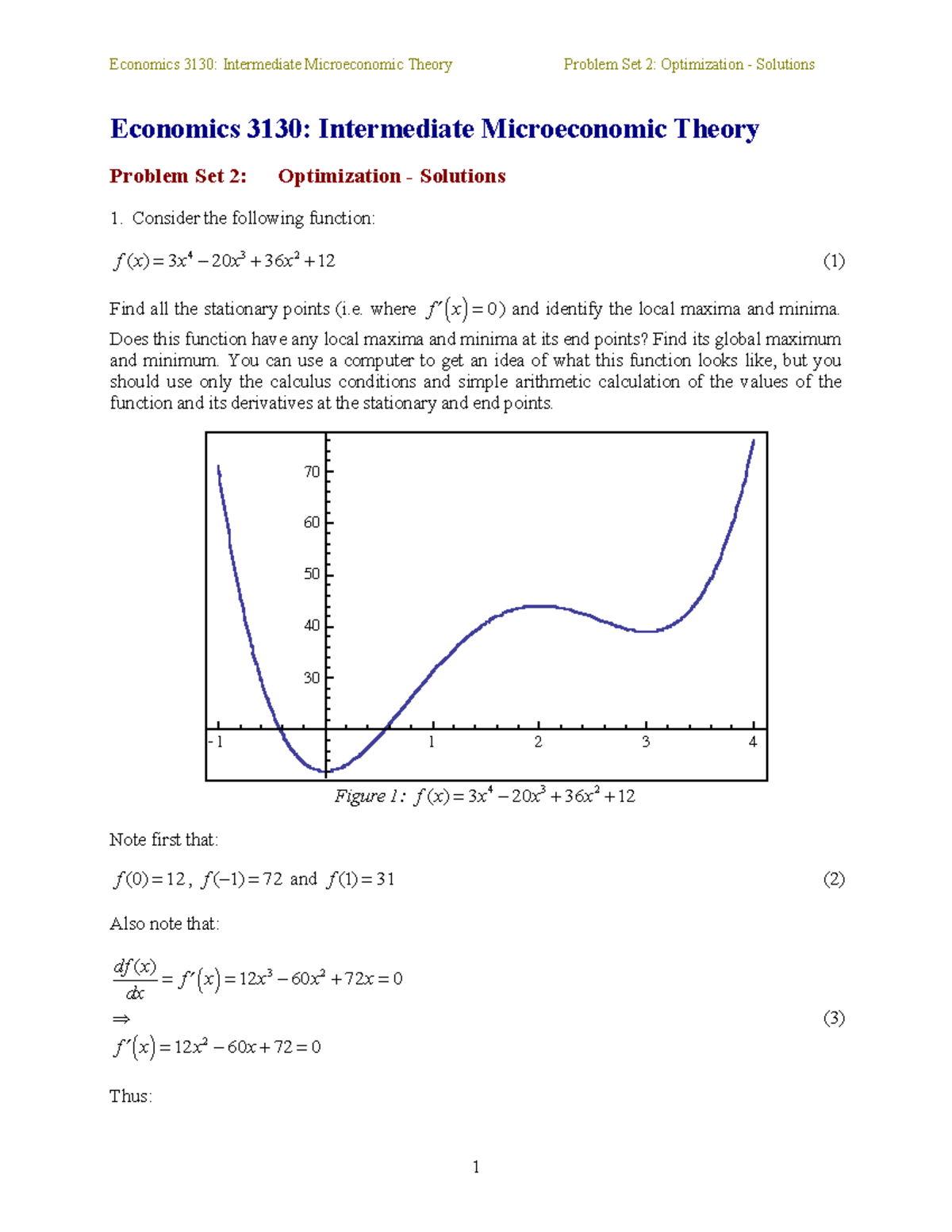 Econ3030-S2 - HW Solutions from ECON 3030 taught by Professor John ...