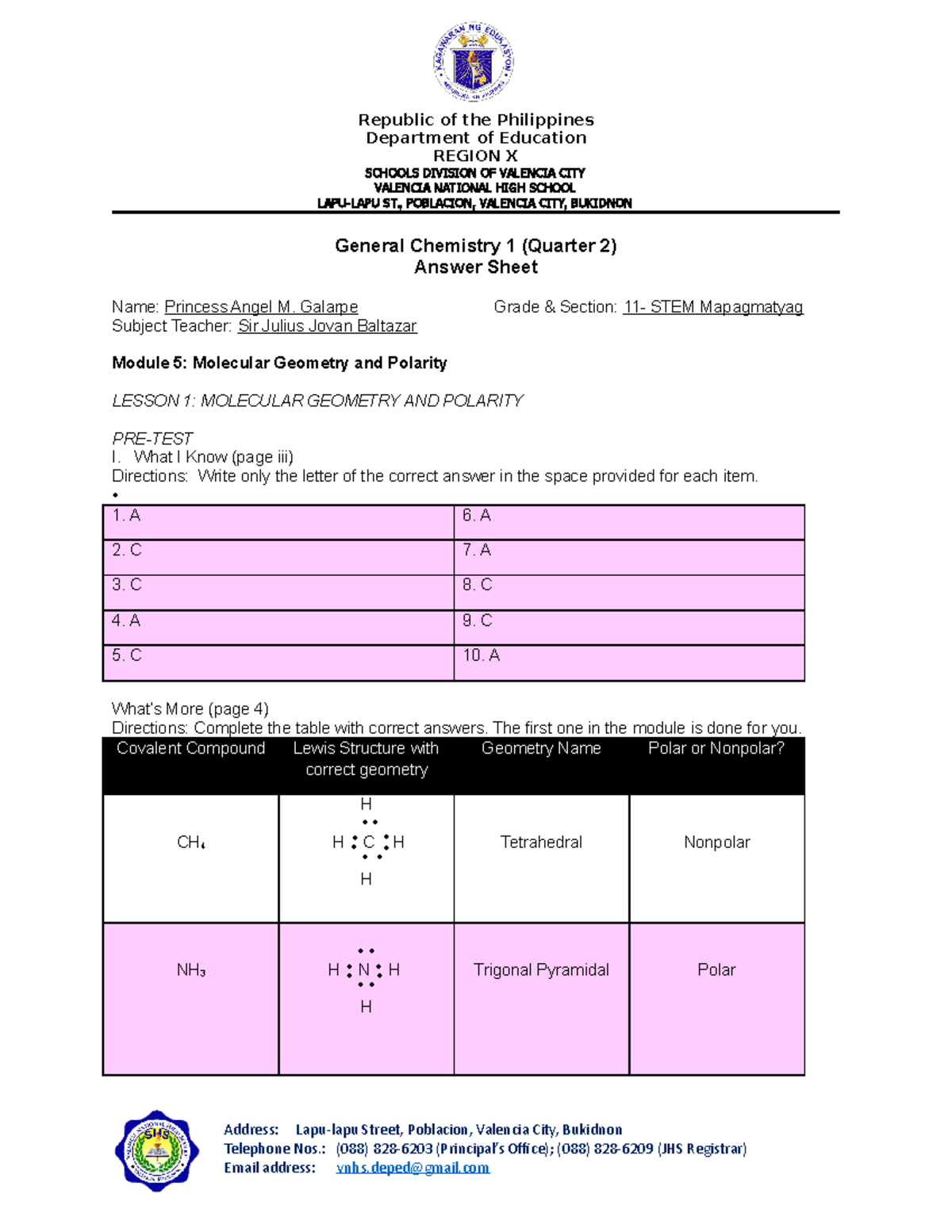 Gen-Chem Q2 Module 5 - Hope this will help you in your studies ...