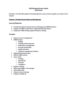 C934 Task 1 - Objective Assessment for Task 1 example. - Preclinical ...