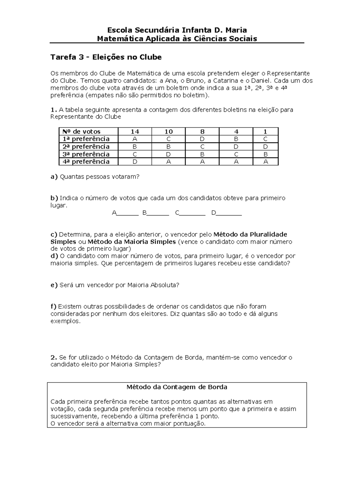 Metododehare - dsadasdas - Escola Secundária Infanta D. Maria ...