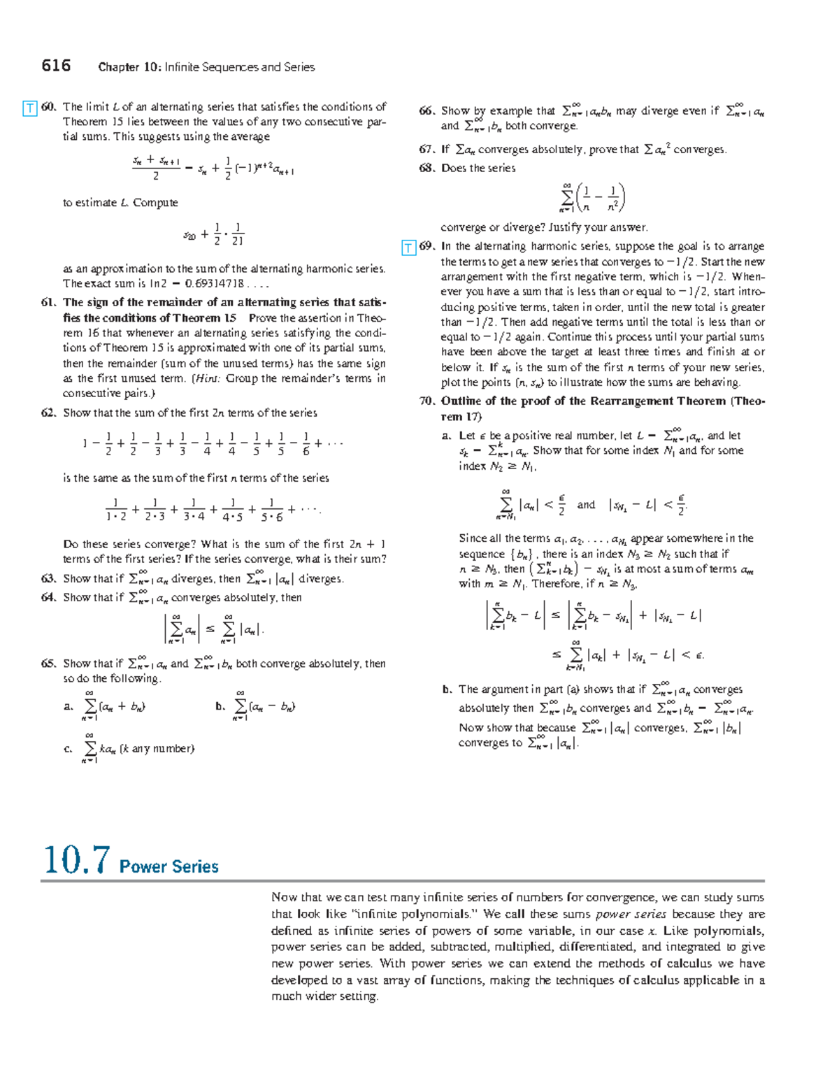 Math ch10-7 - math work - 616 Chapter 10: Infinite Sequences and Series ...
