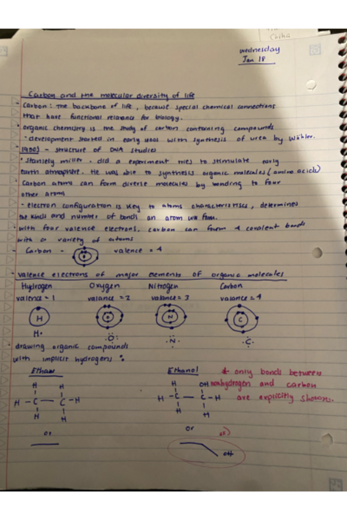 Carbon and the molecular diversity of life- chapter 3 - BIOL 005A - Studocu