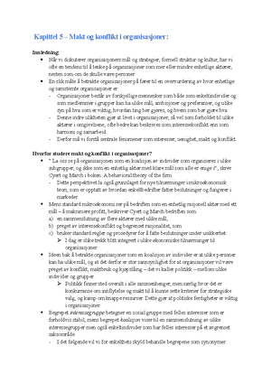Organisering og ledelse eksamens case notater - 2019, s. 182) Bokens perspektiv på ...