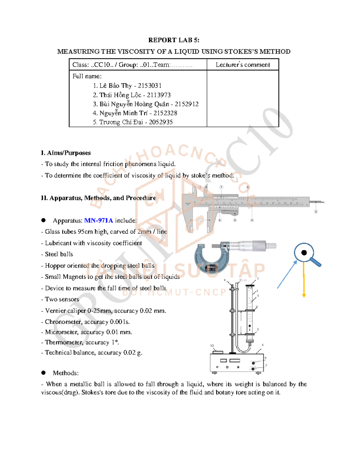 general physics lab5 report K23 CH1003 NDQT 2023-2024 - REPORT LAB 5 ...