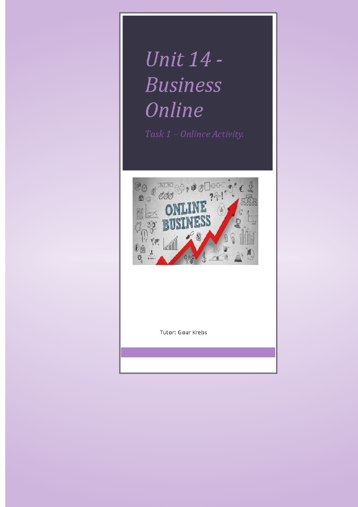 Example 2 Assignment Unit 14 P1 P2 P3 P4 MERIT WORK DO NOT COPY ...