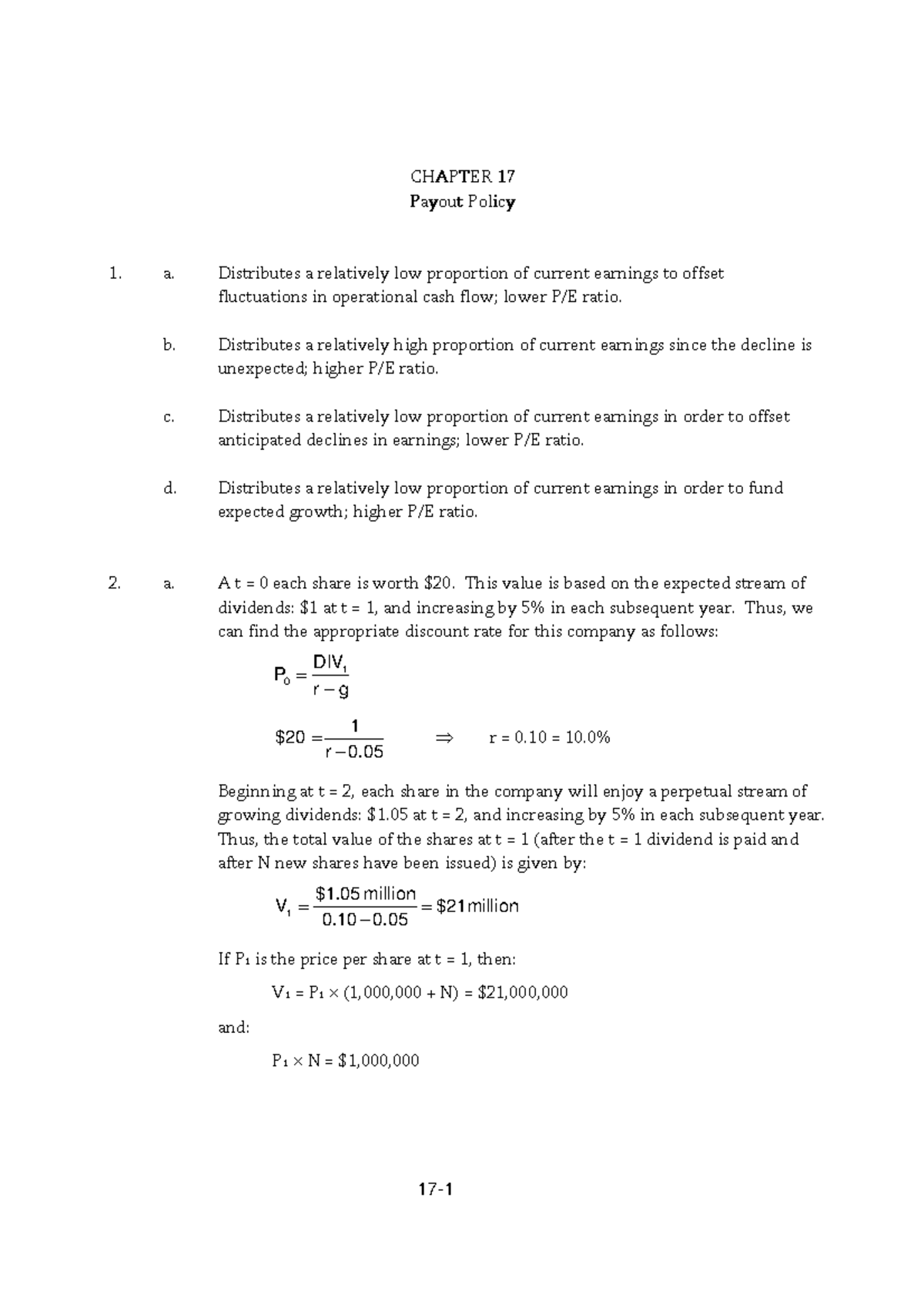 Chapter 17-Solutions - - Studocu