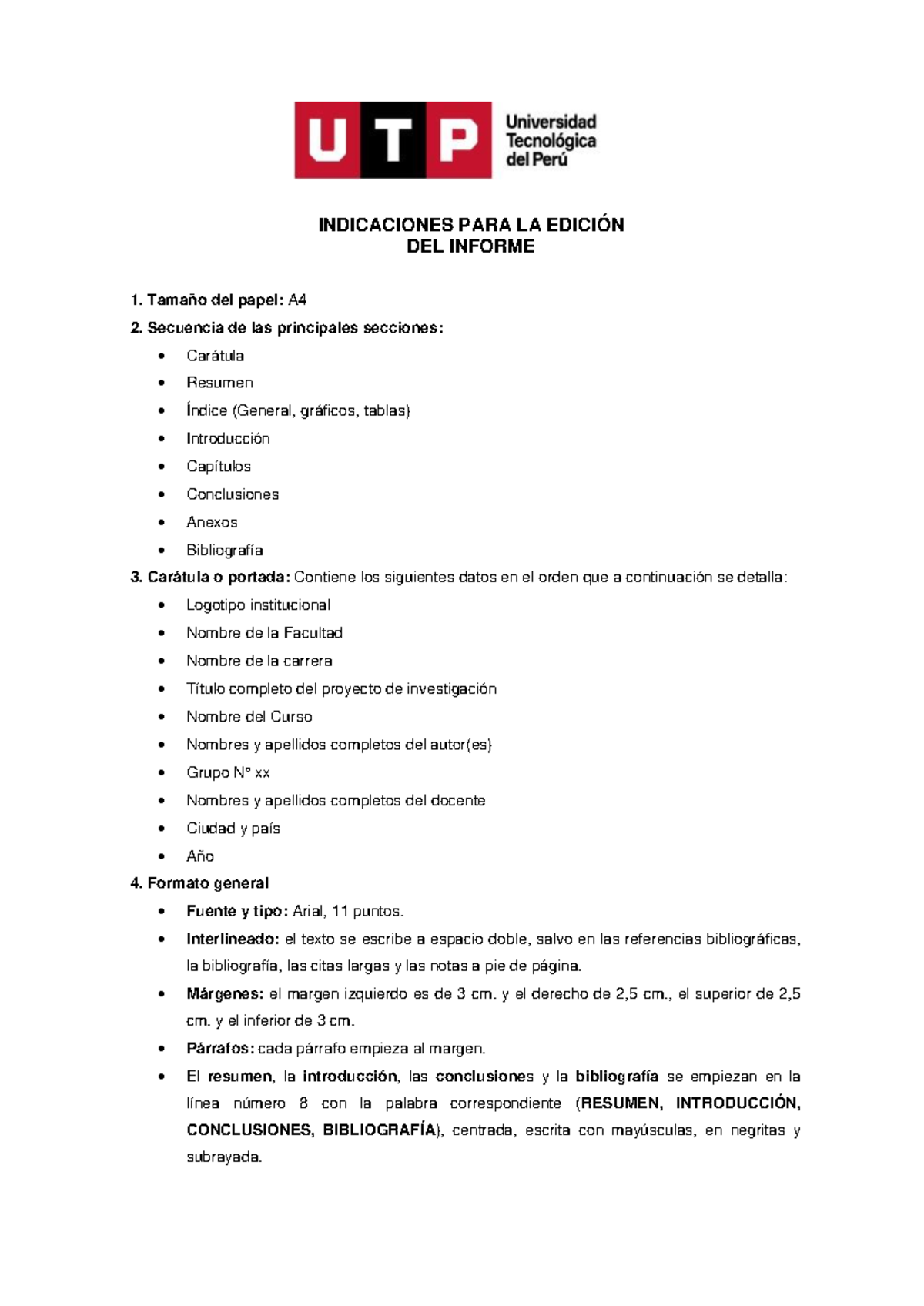 S11.s1 - Indicaciones para edición del informe - INDICACIONES PARA LA ...
