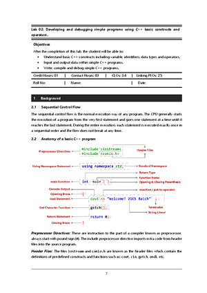 Lab 01 - Practical - Lab 01: Setting up development environment for C++ programming language ...