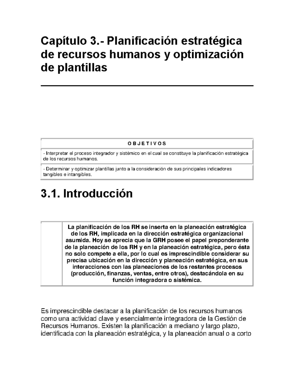 Pdfcoffee - funiber - Capítulo 3.- Planificación estratégica de recursos humanos y optimización ...