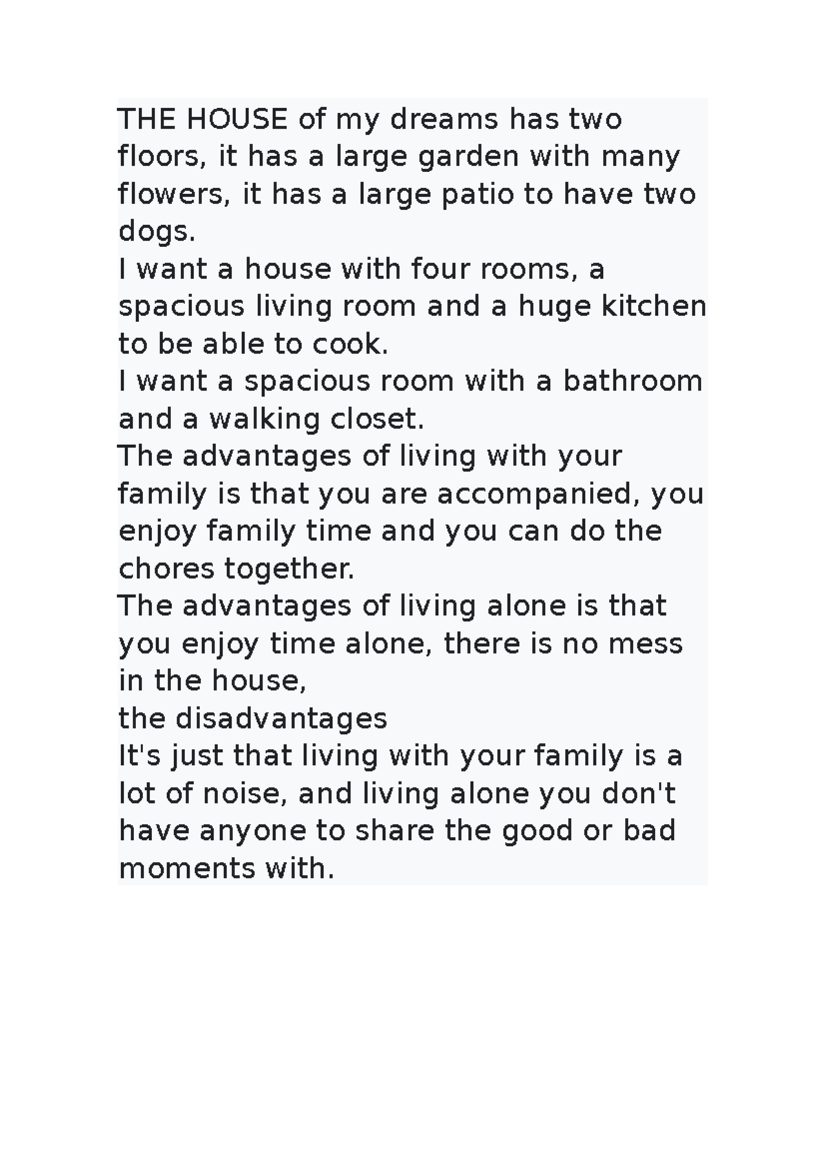 THE House of my dreams has two floors - THE HOUSE of my dreams has two ...