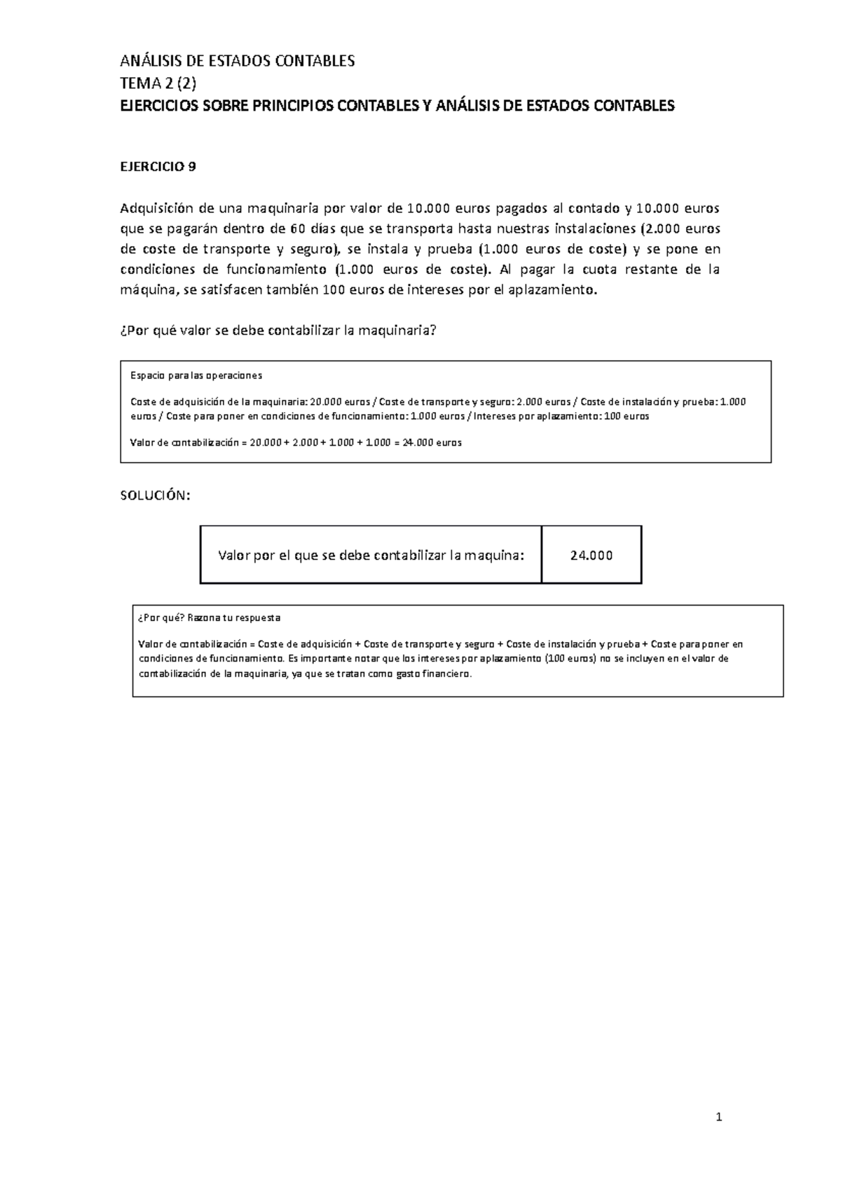 Ejercicios Tema 2 (2) Principios Contables Y Análisis DE Estados Contables - TEMA 2 (2 ...