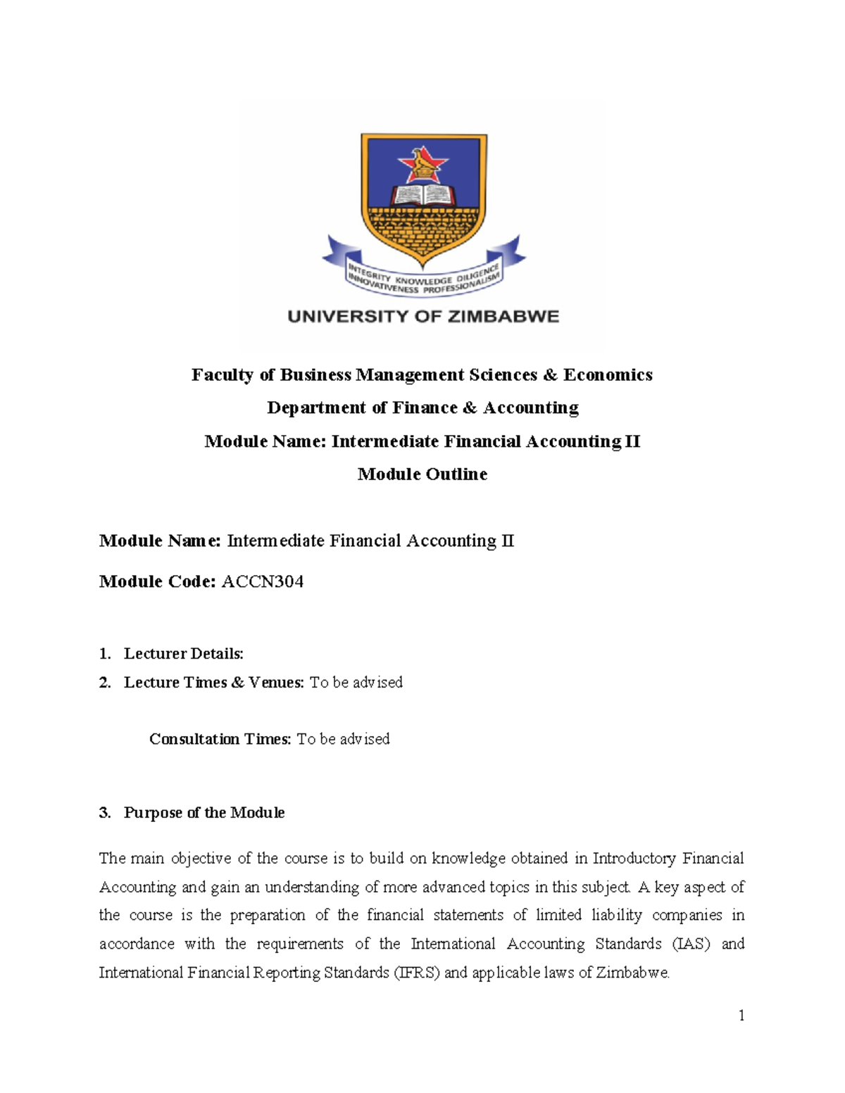 Course outline - Summary Introduction to financial accounting 2 ...
