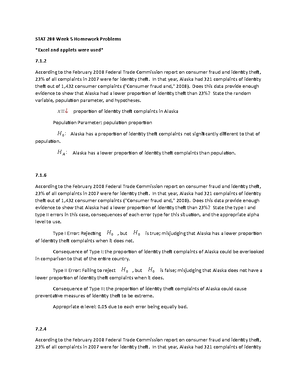 STAT 200 Week 1 Homework Problems - STAT 200 Week 1 Homework Problems 1.1 To estimate the ...