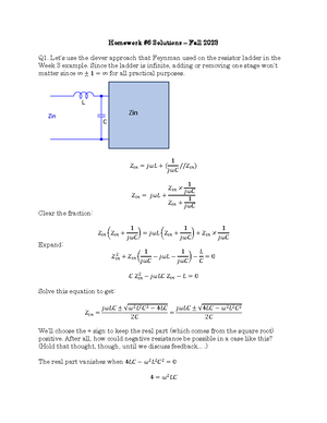 Homework 4 Solutions Fall23 - Homework #4 Solutions – Fall 2023 Q1 ...