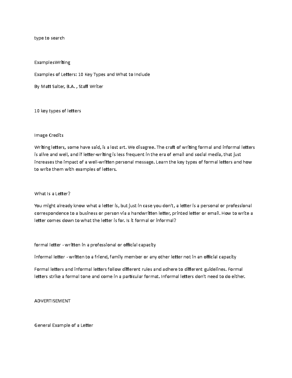 Formal - Good for writing. - type to search ExamplesWriting Examples of ...