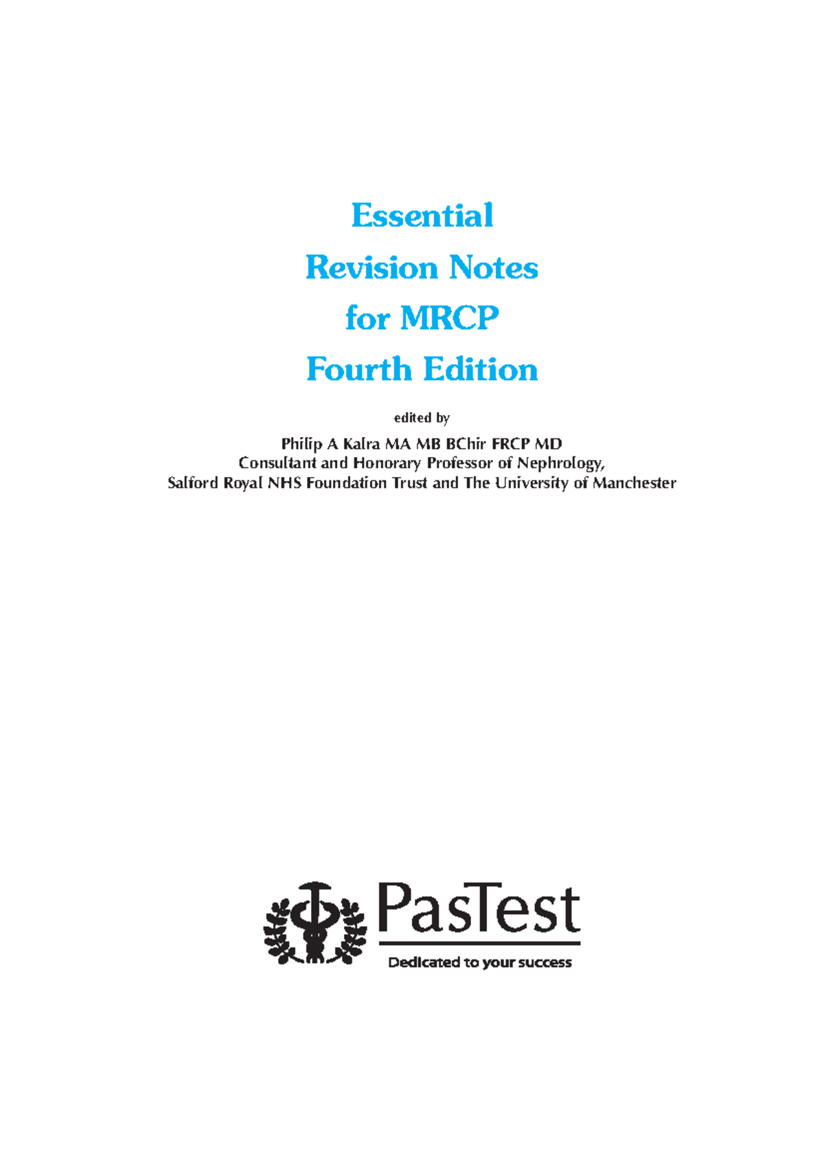 Revison notes physiology - Essential Revision Notes for MRCP Fourth ...