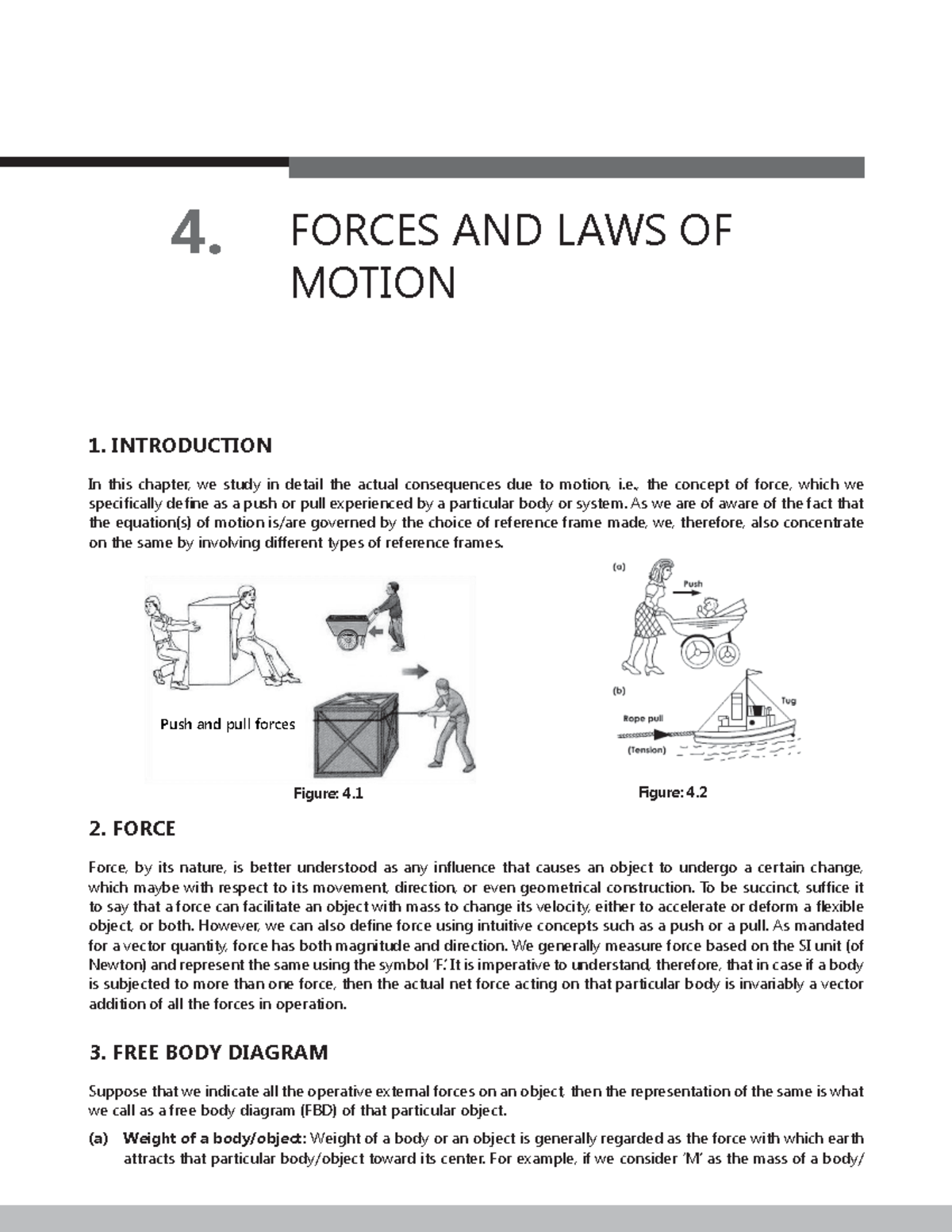 Forces-and-Laws-of-MotionTheory.pdf - 4. FORCES AND LAWS OF MOTION 1 ...