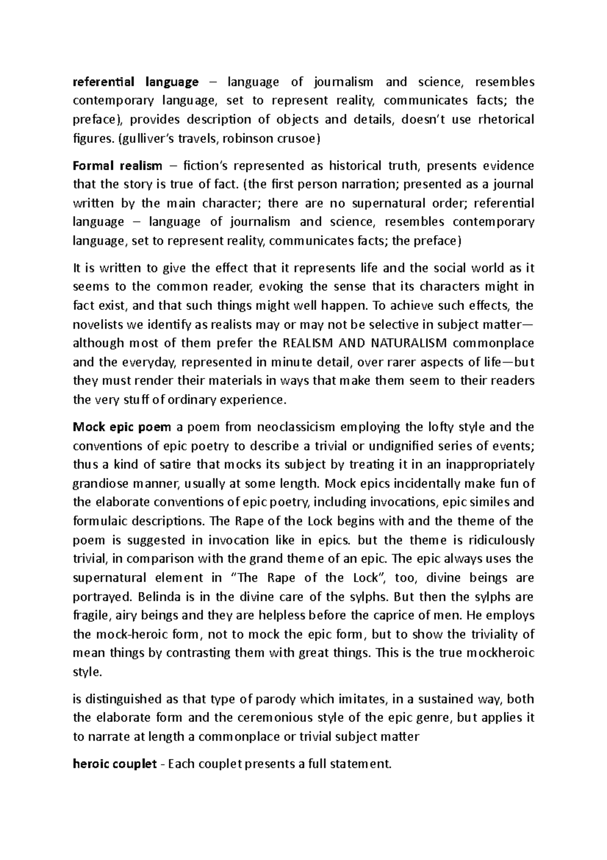 Definicje semestr 2 - referential language – language of journalism and ...