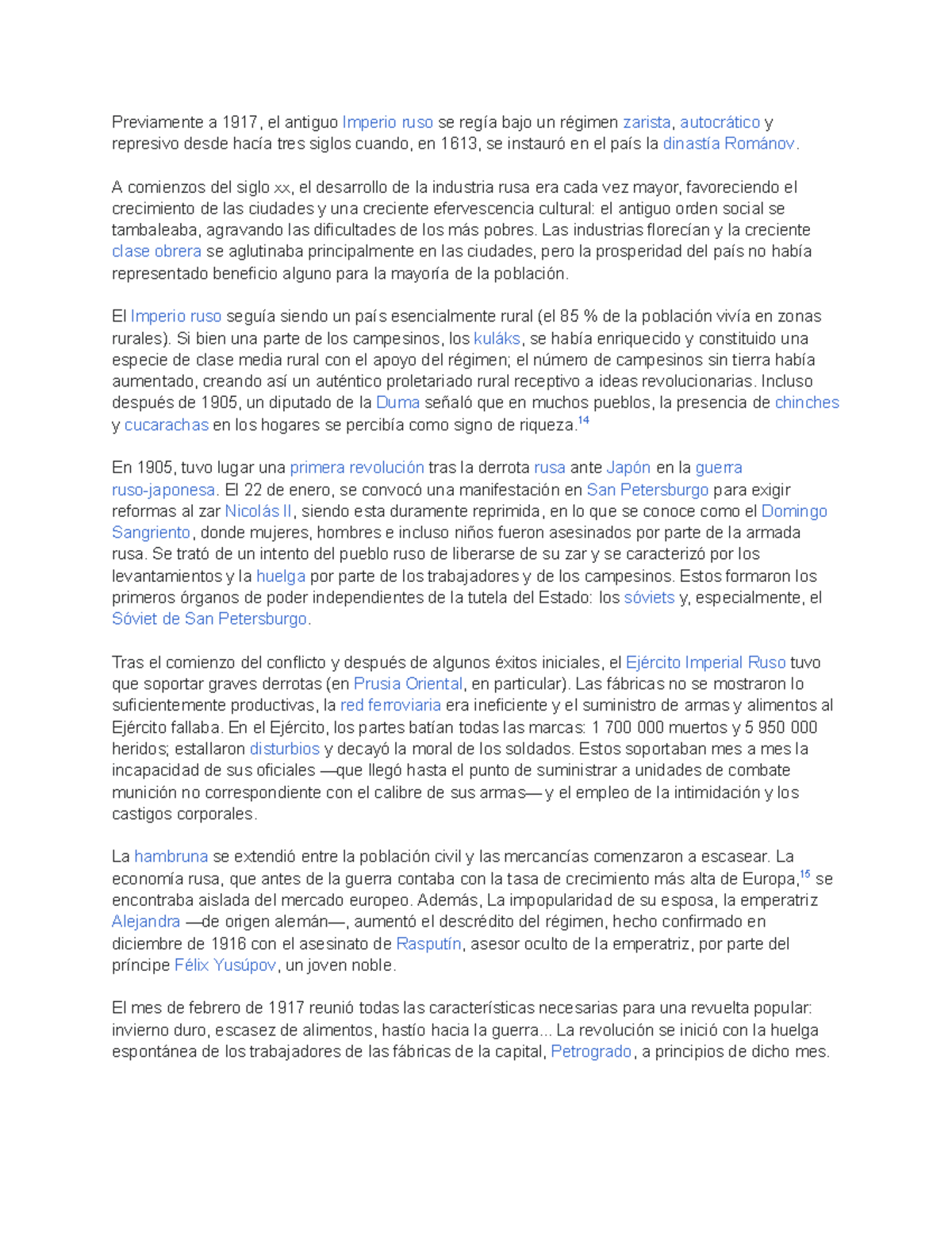 Previamente a 1917, el antiguo Imperio ruso se regía bajo un régimen ...