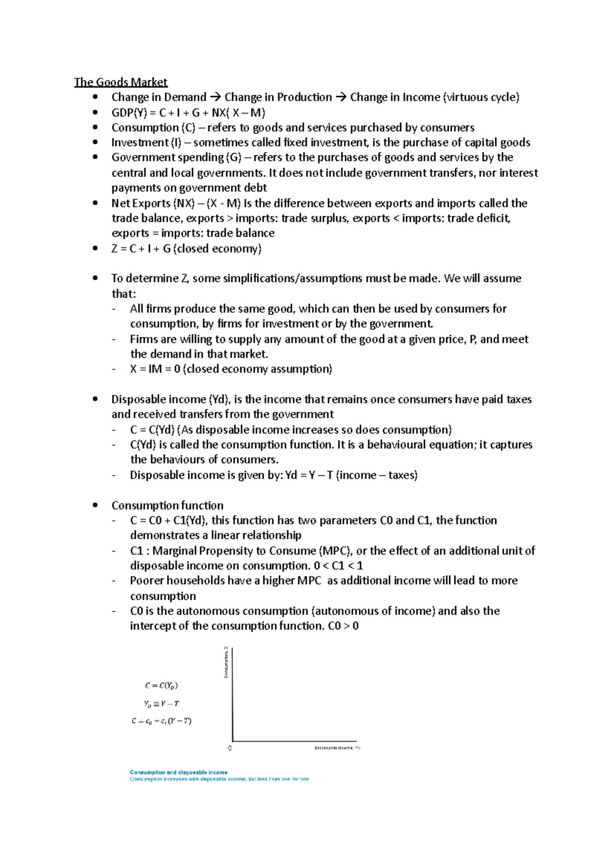 Intermediate Macro Lecture 3 - 23 - The Goods Market Change in Demand ...