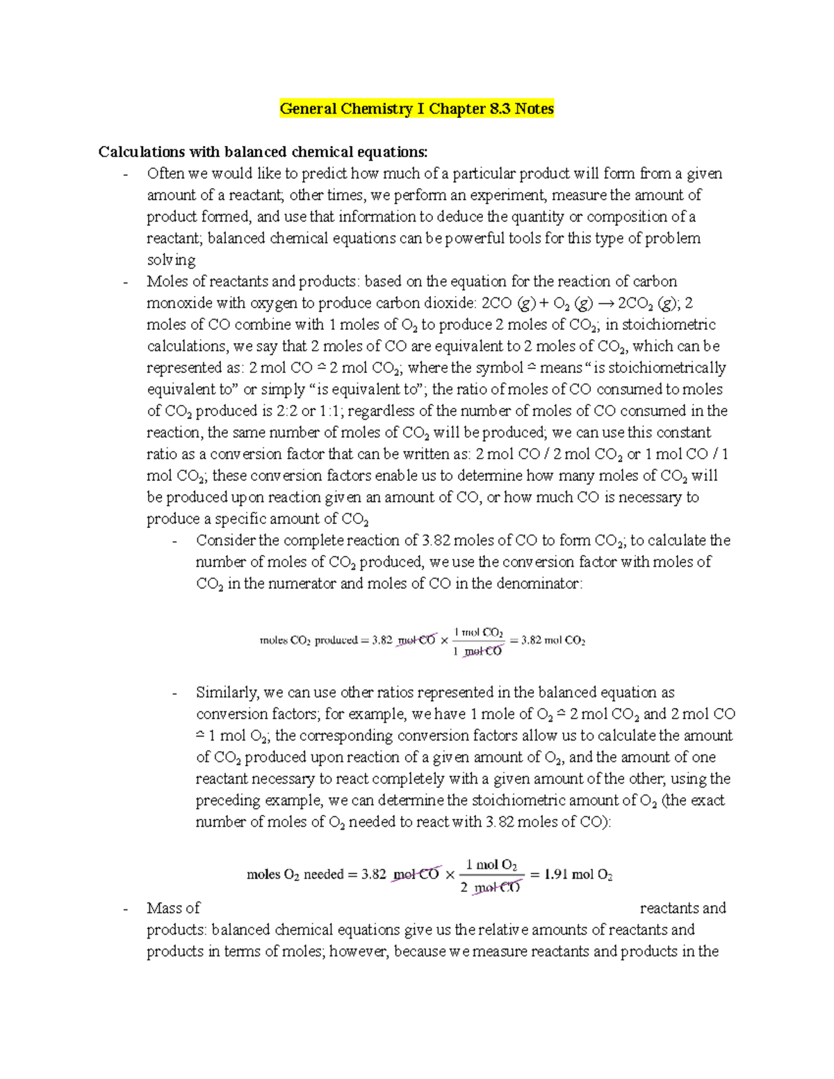 General Chemistry I Chapter 8.3 Notes - General Chemistry I Chapter 8 ...