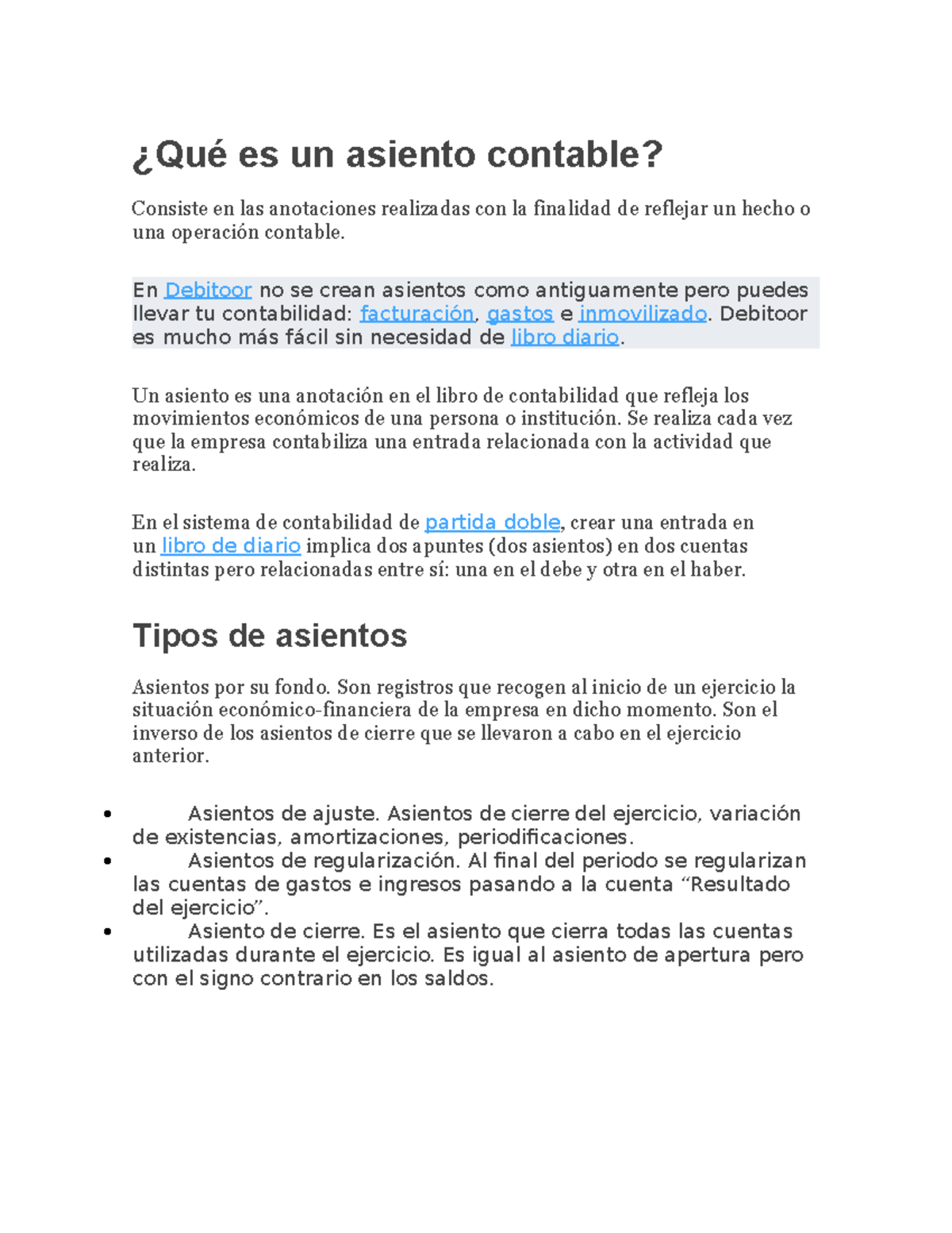 Qué es un asiento contable - ¿Qué es un asiento contable? Consiste en ...