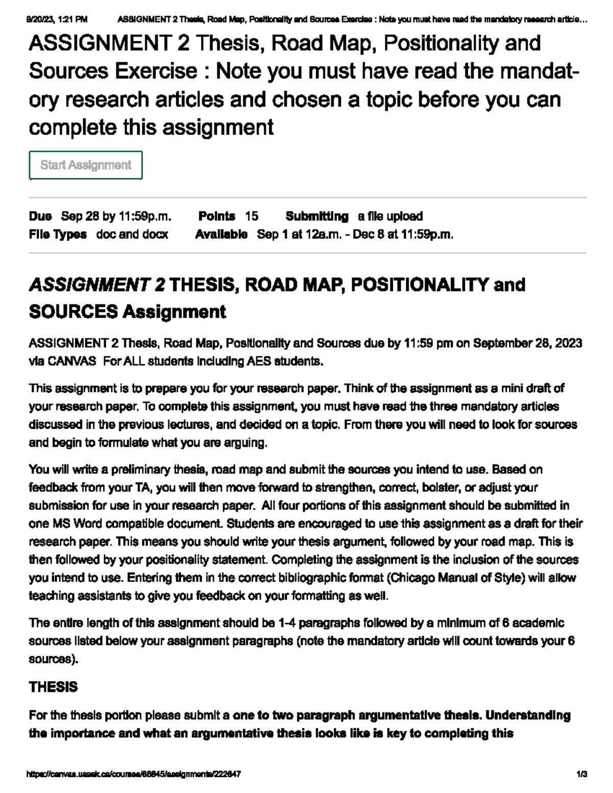 Assignment 2 Details - 107 - Studocu