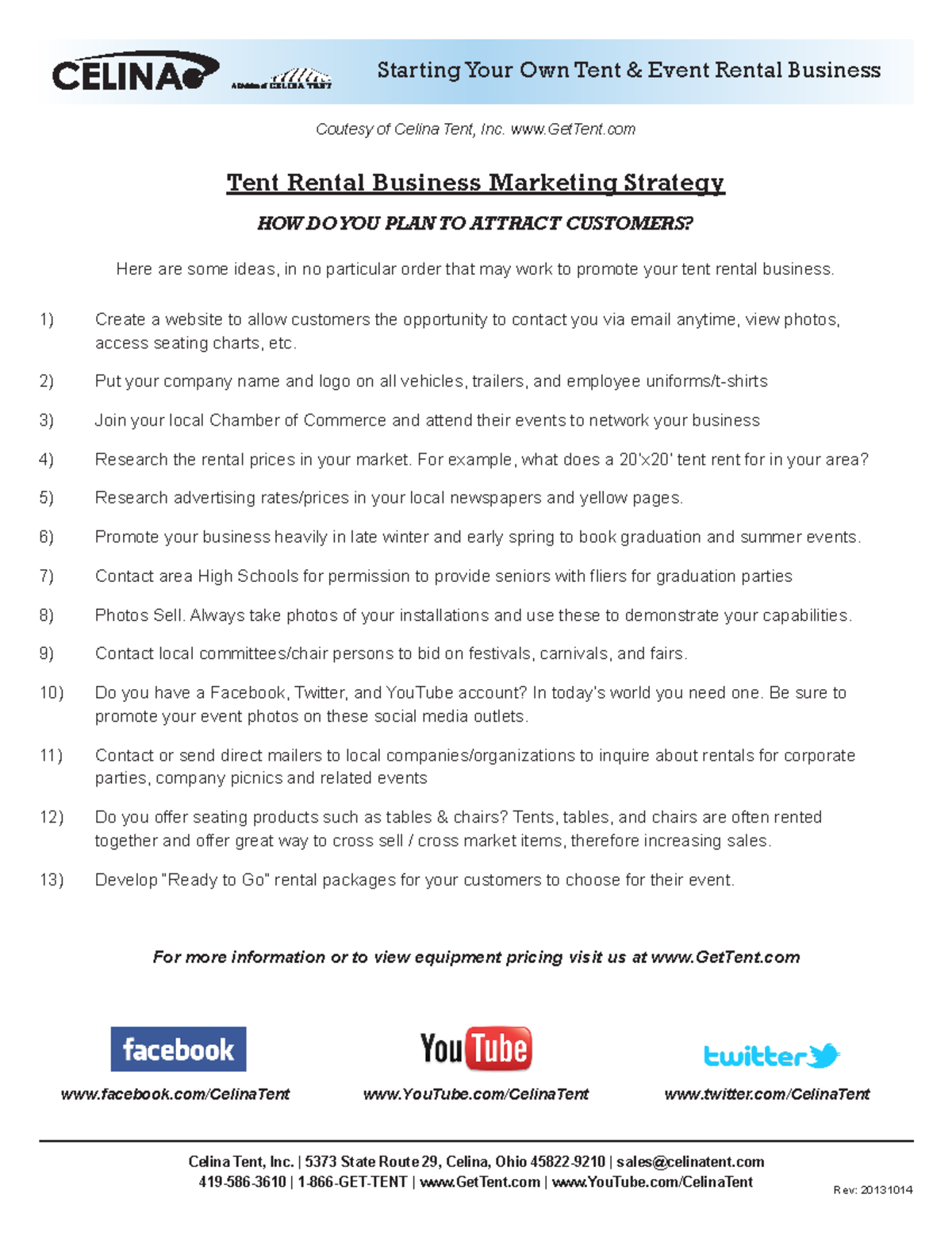 Tent Rental Business Plan 2 - Coutesy of Celina Tent, Inc. GetTent Tent ...