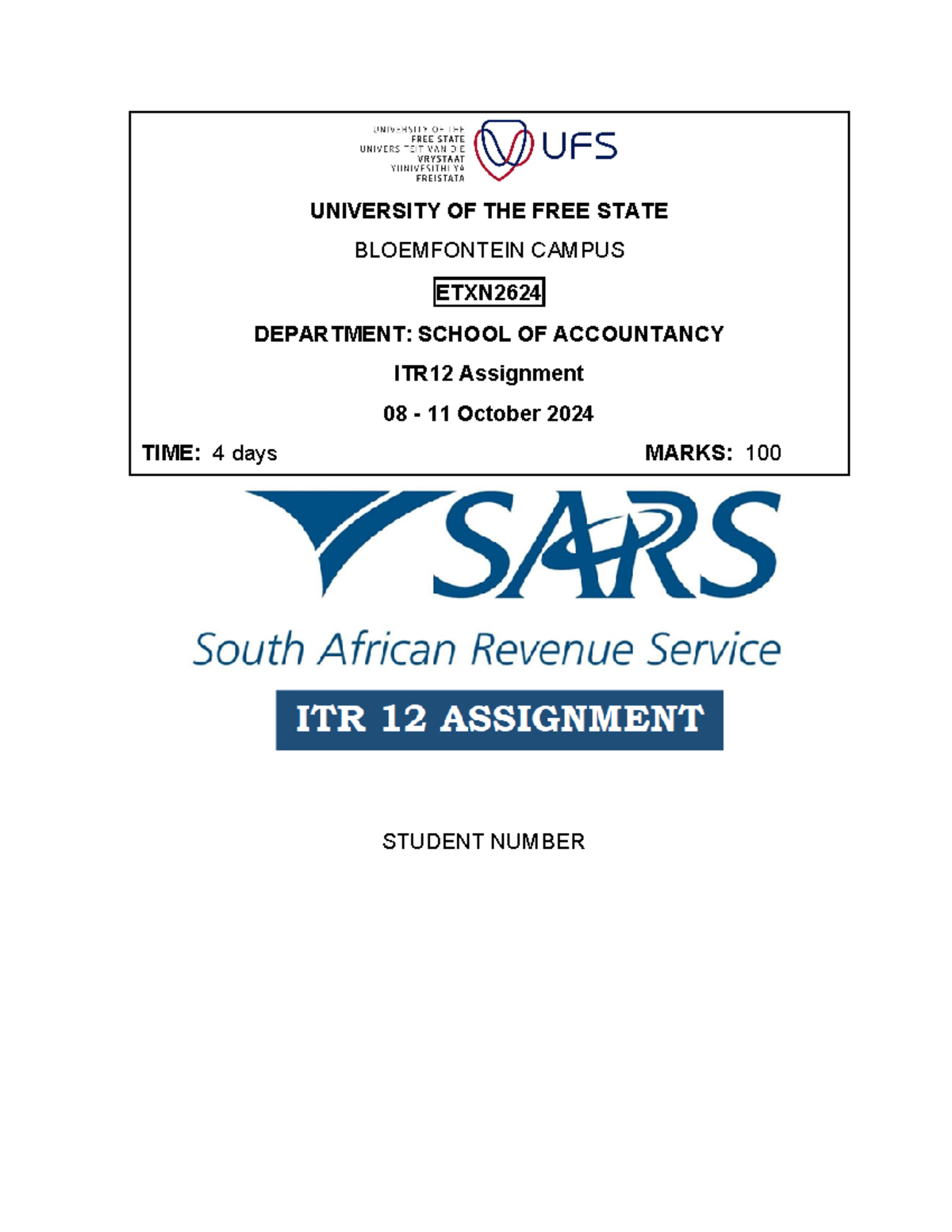 2. ITR12 Form 2024 Fillable - UNIVERSITY OF THE FREE STATE BLOEMFONTEIN ...