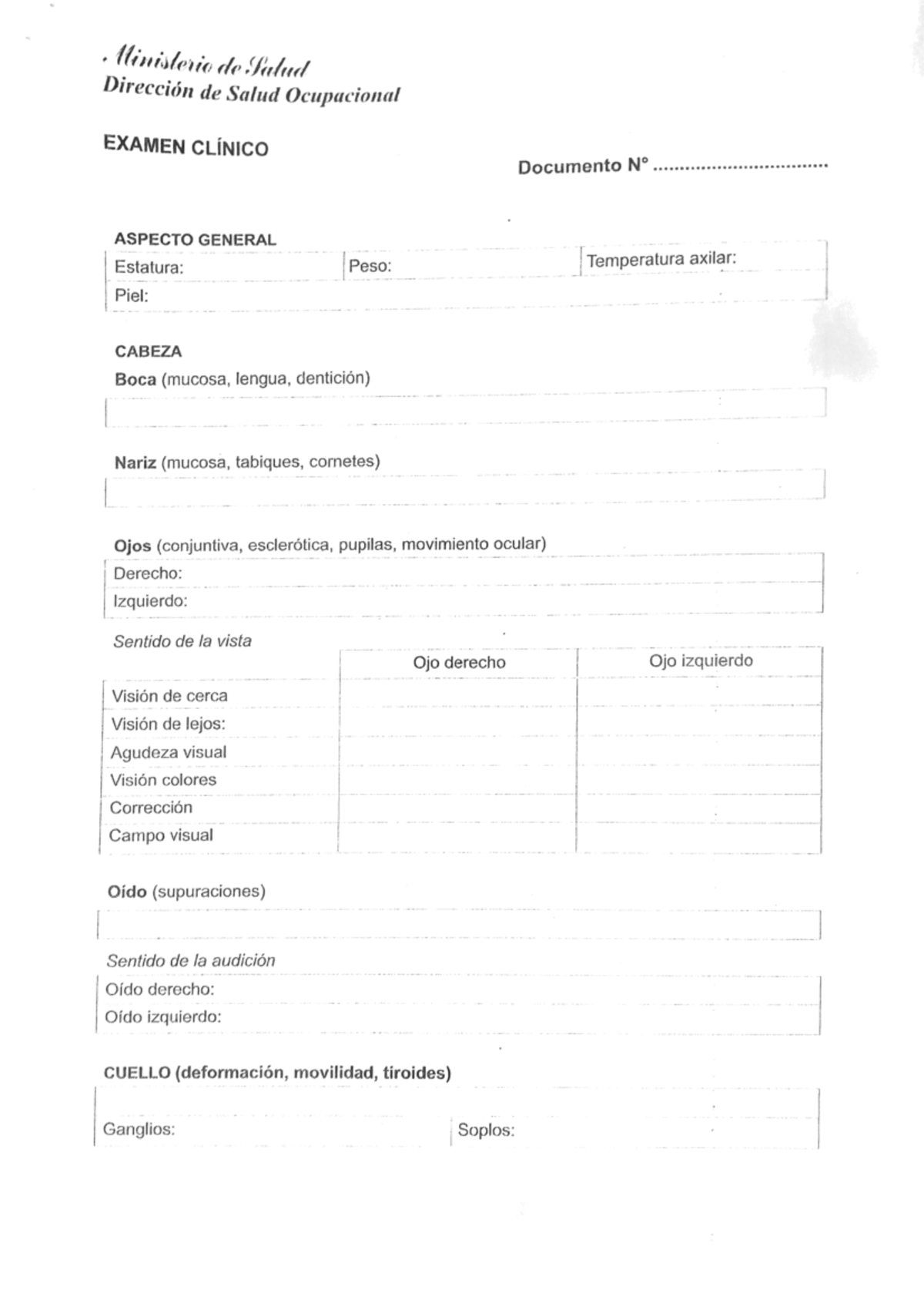 Examen Clinico 241113 172450 - Ministerio de Salud Dirección de Salud ...