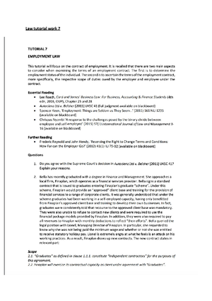 Intro handout 1 - notes and scenario - Unit 1 Seminar and Workshop ...