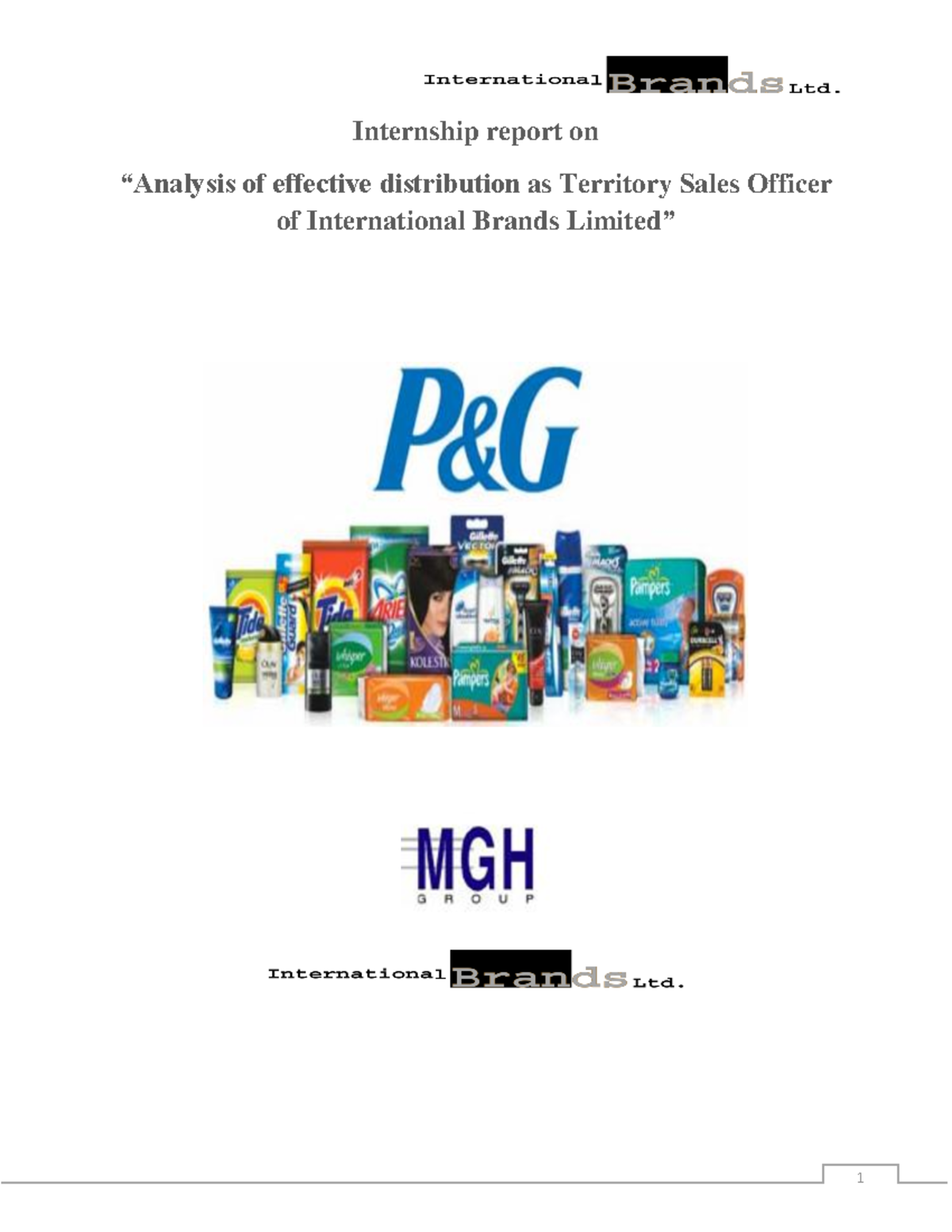 61807151 - Fcgg - Internship report on “Analysis of effective ...