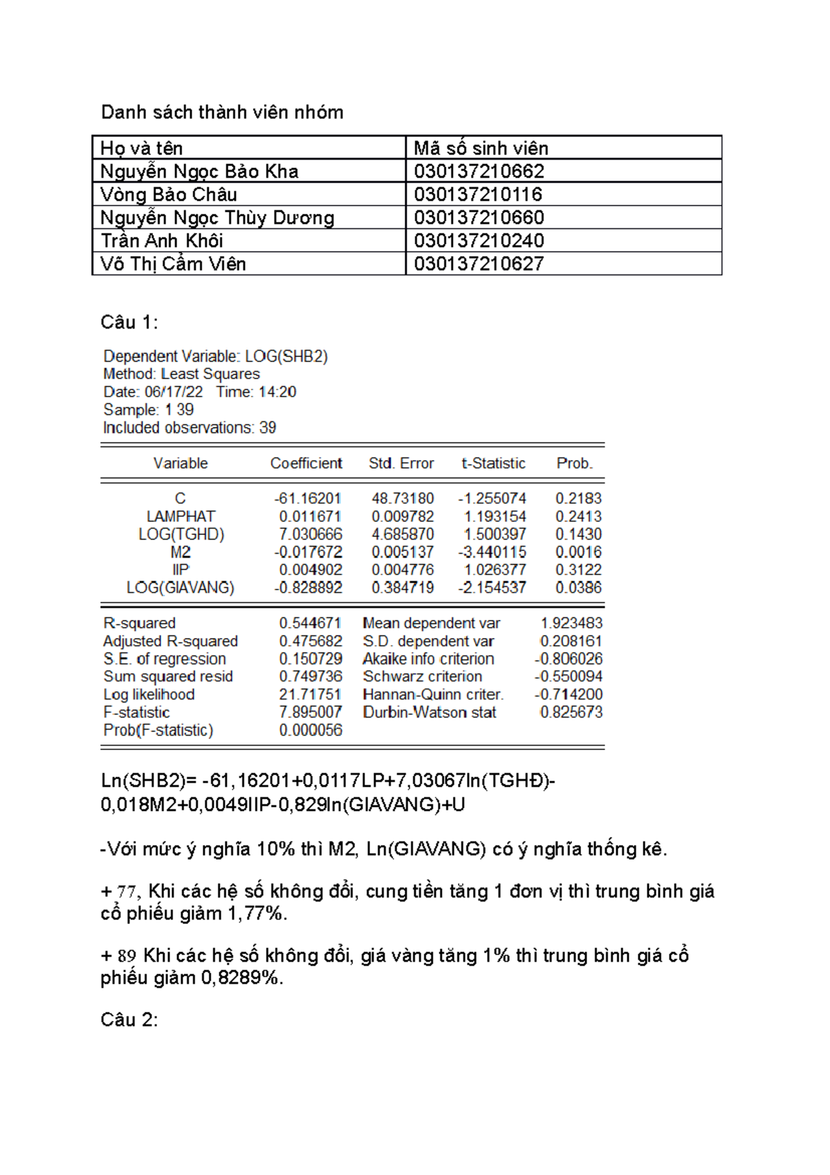 FILE 20221017 064608 Jc1Qc - Danh sách thành viên nhóm Họ và tên Mã số ...