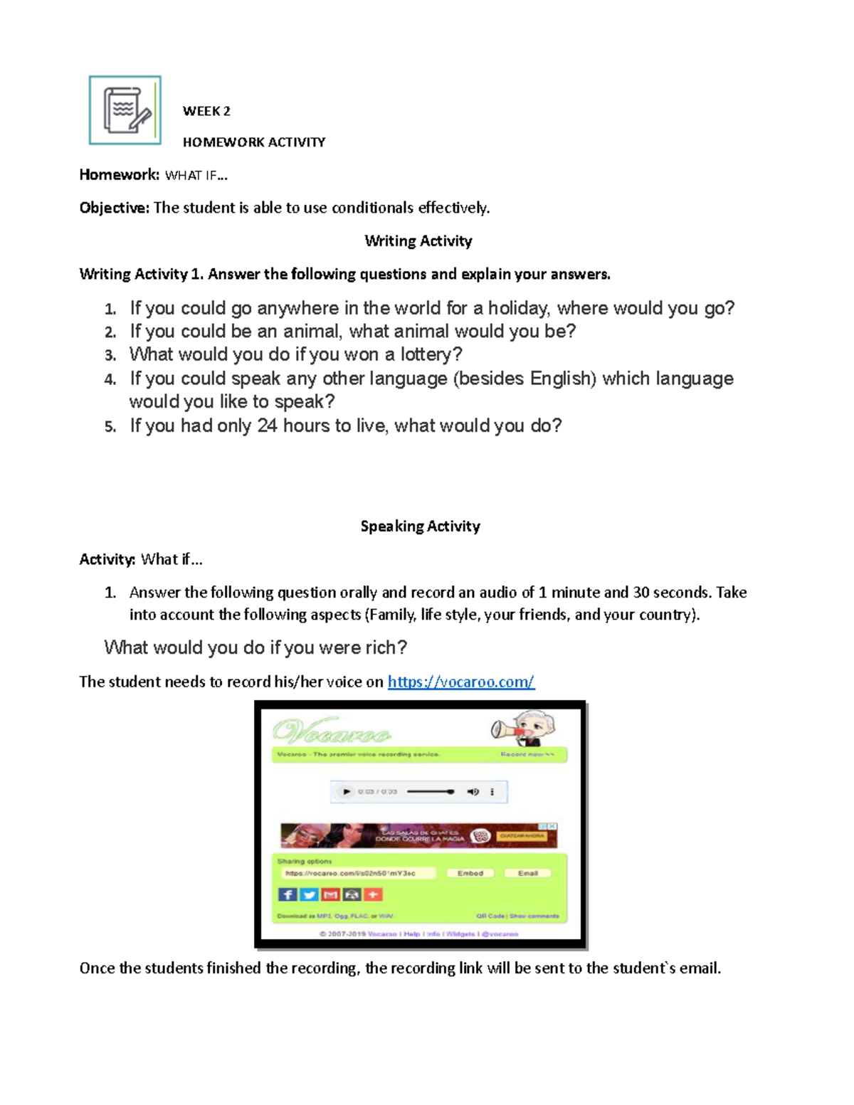 WEEK 2 TASK - tema de practicas - WEEK 2 HOMEWORK ACTIVITY Homework ...