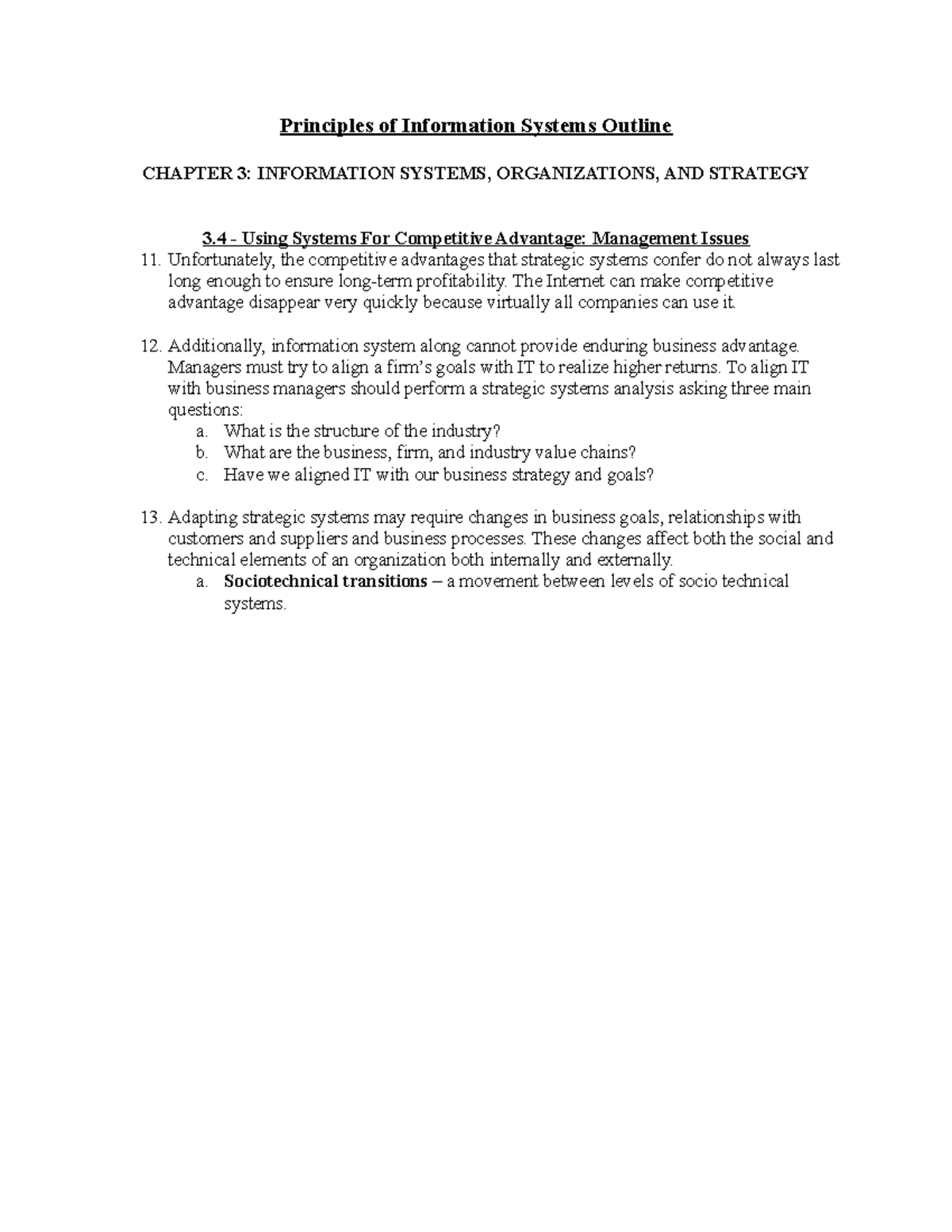 Principles of Info. Sys. - Chapter 3.4 - Principles of Information ...