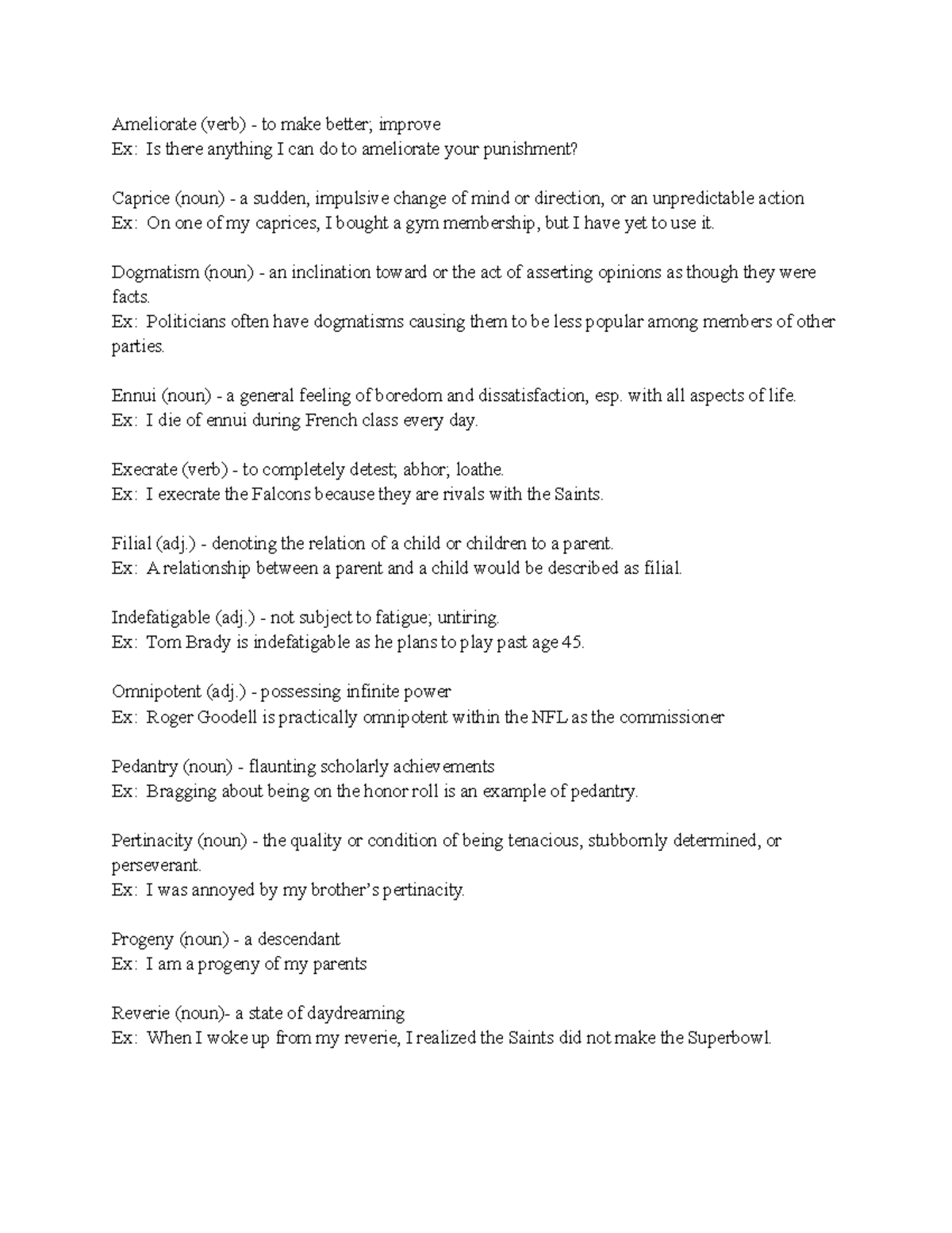 English Vocab Words 100 - Ameliorate (verb) - to make better; improve ...