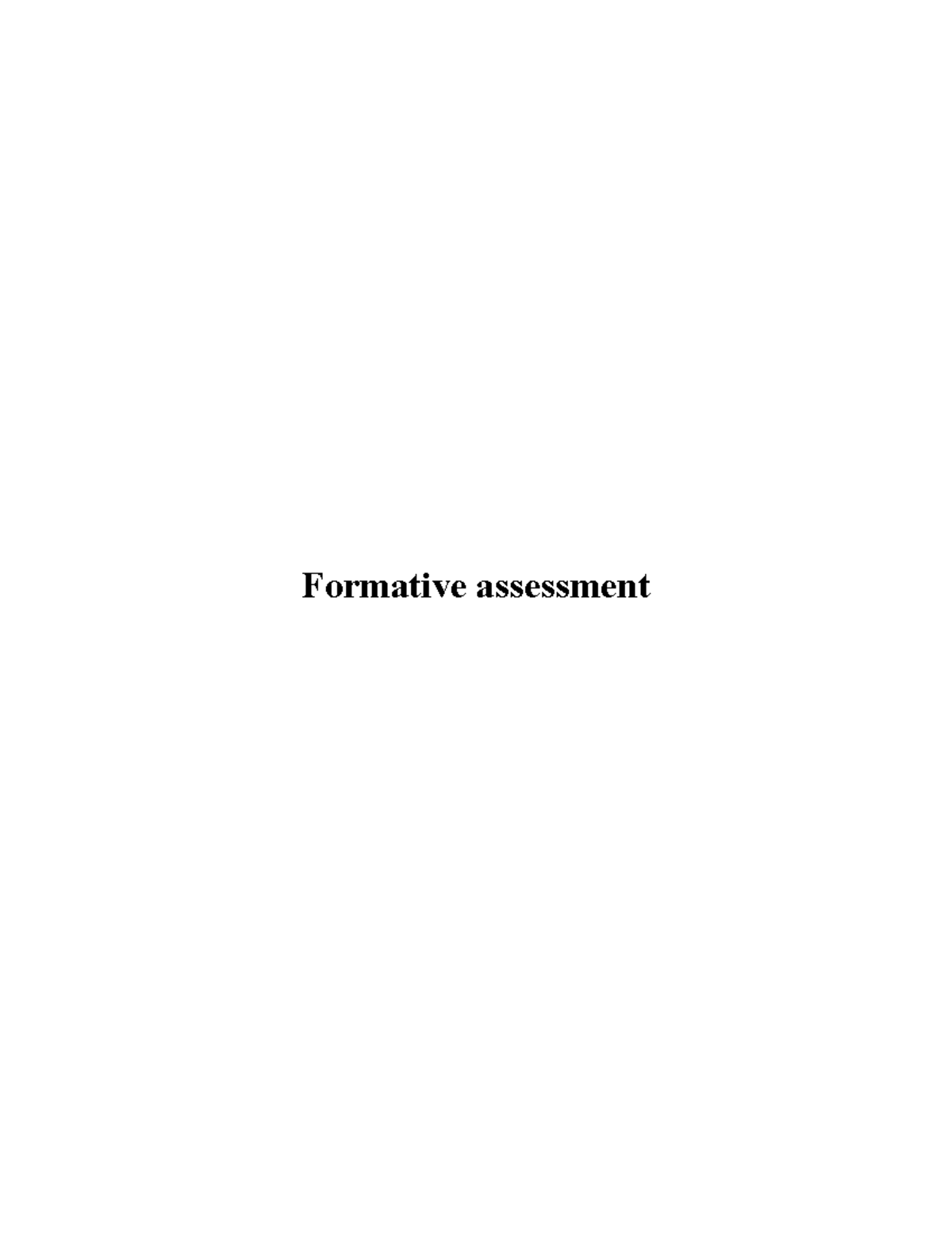 Formative Assingment FILE - Formative assessment Table of Contents ...