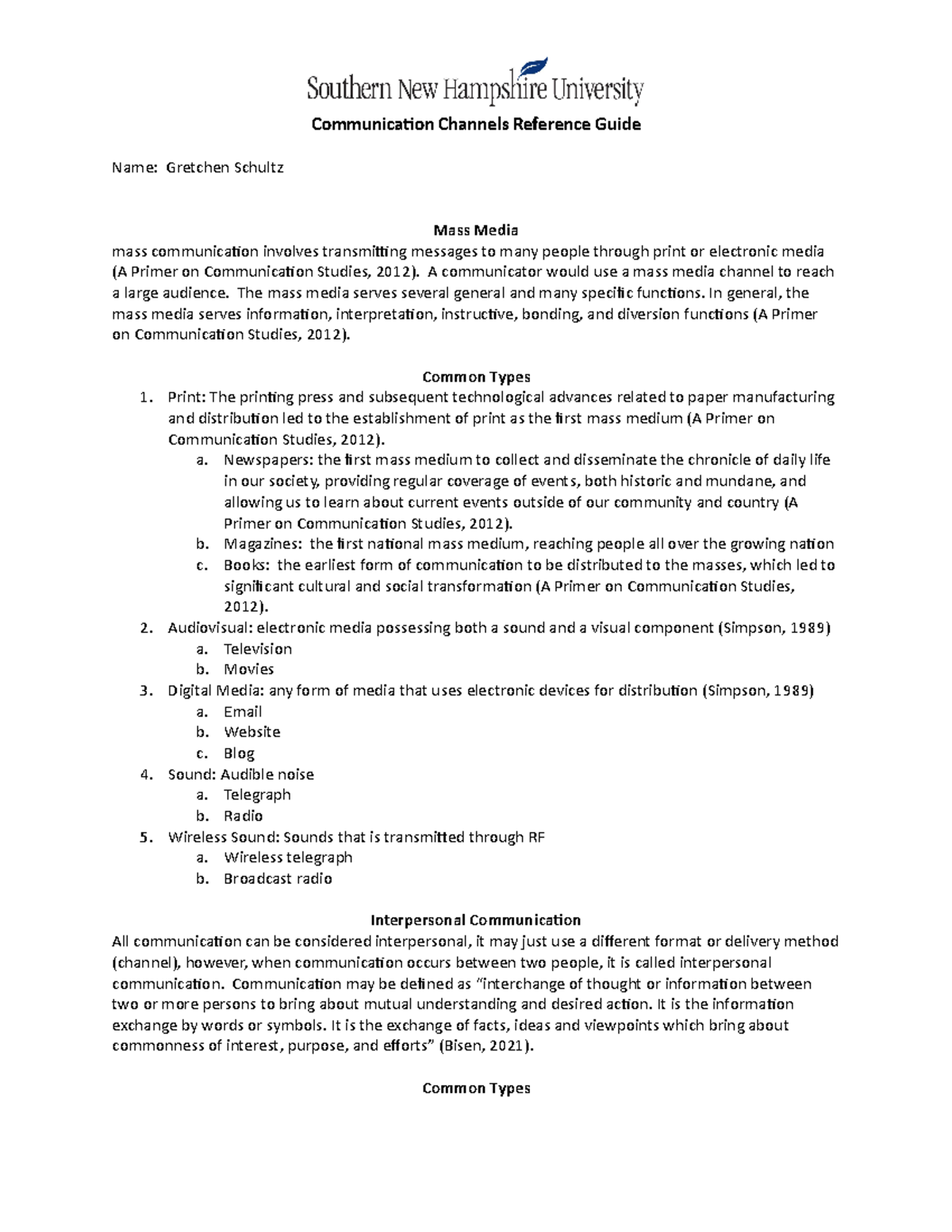 COM 127 Reference Guide Template - COM127 - SNHU - Studocu