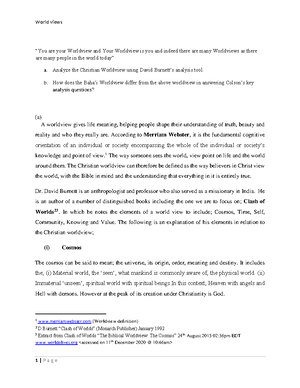 World views book - Good - Understanding Worldviews. Introduction to ...