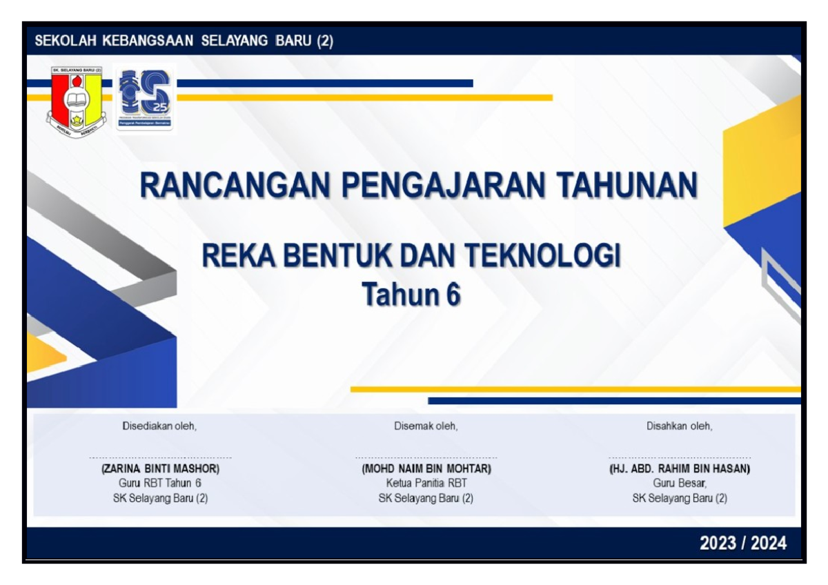 RPT RBT Tahun 6 2023 - Test - 1 20 – 24. 2023 MINGGU ABC MINGGU ABC 2 ...