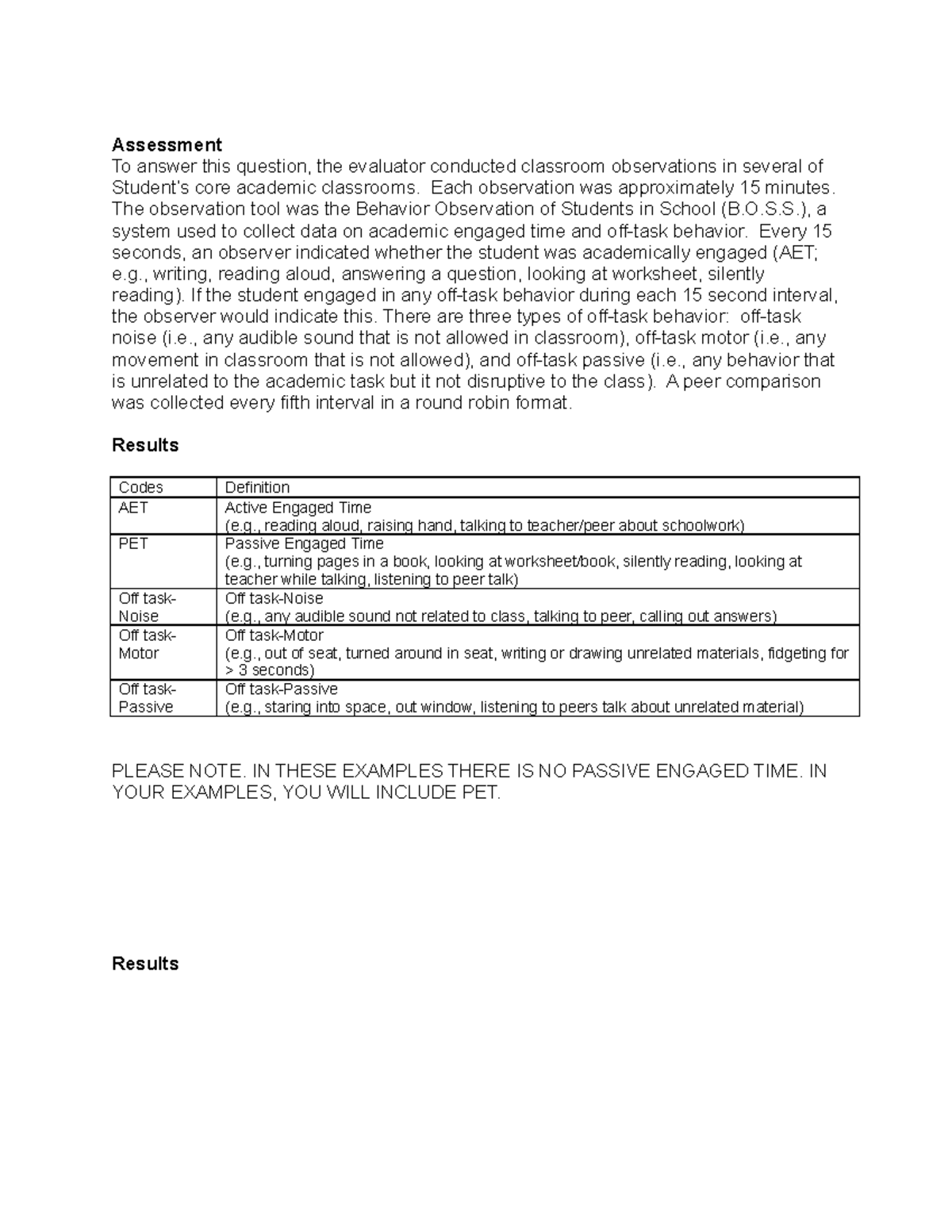 Boss write up Sample - Assessment To answer this question, the ...