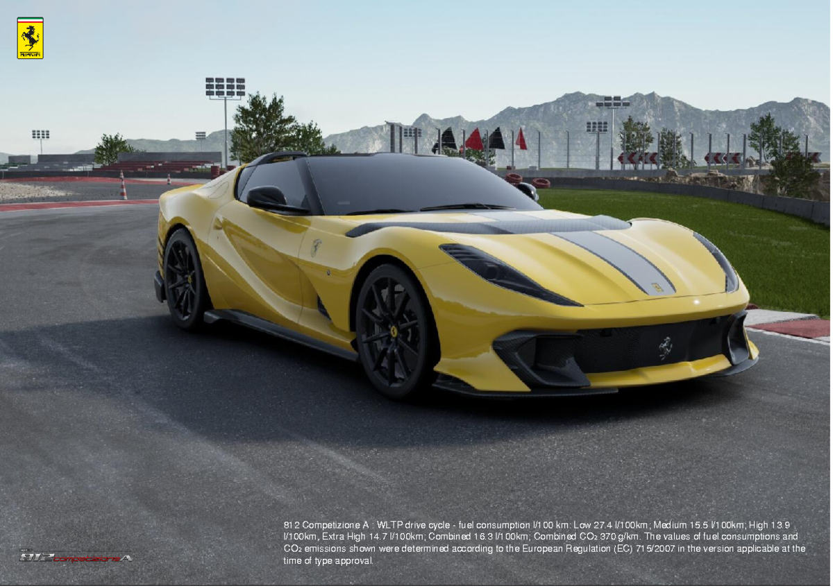 My Ferrari - 812 Competizione A - Vh M2Q1A - 812 Competizione A : WLTP ...