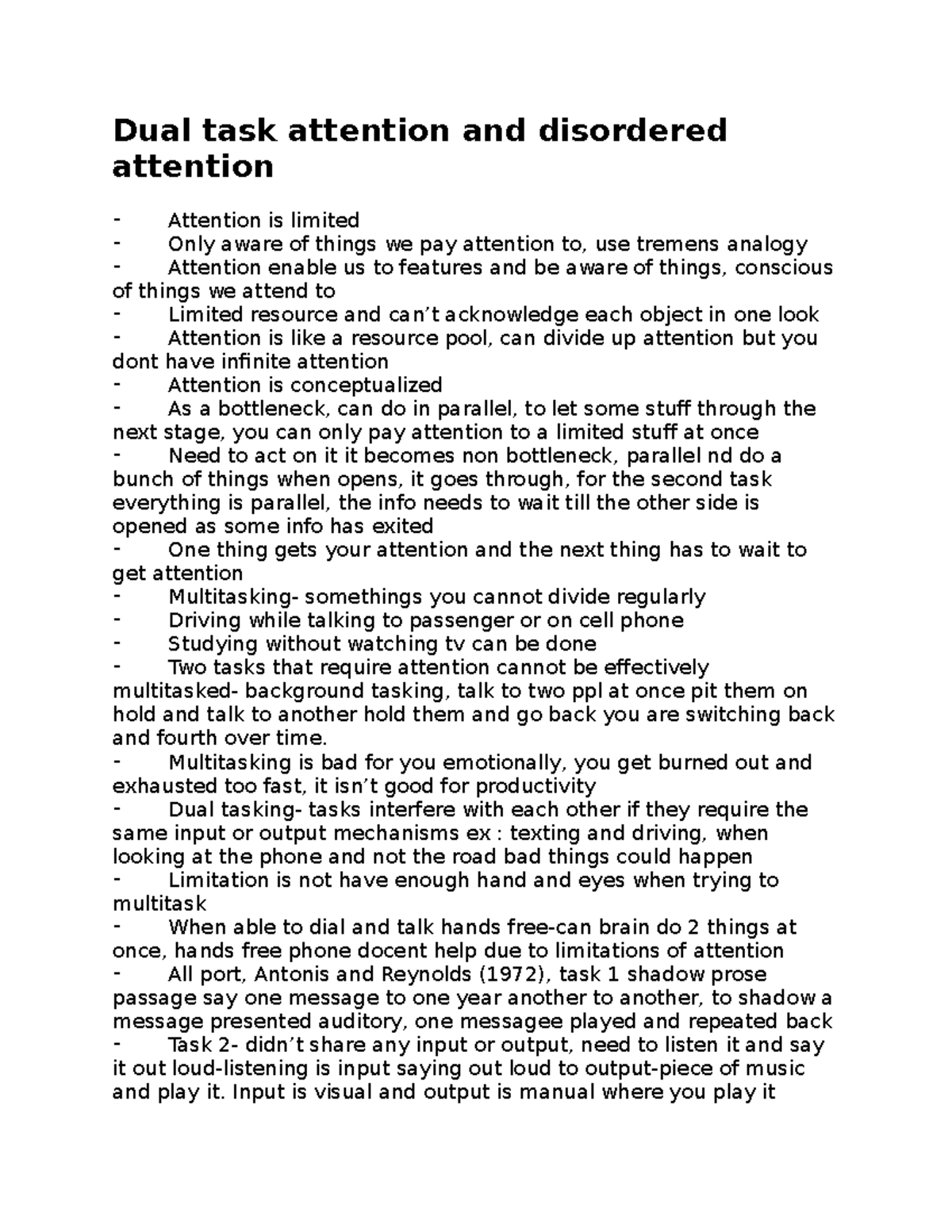 2p20-Dual task attention and disordered attention - Dual task attention ...