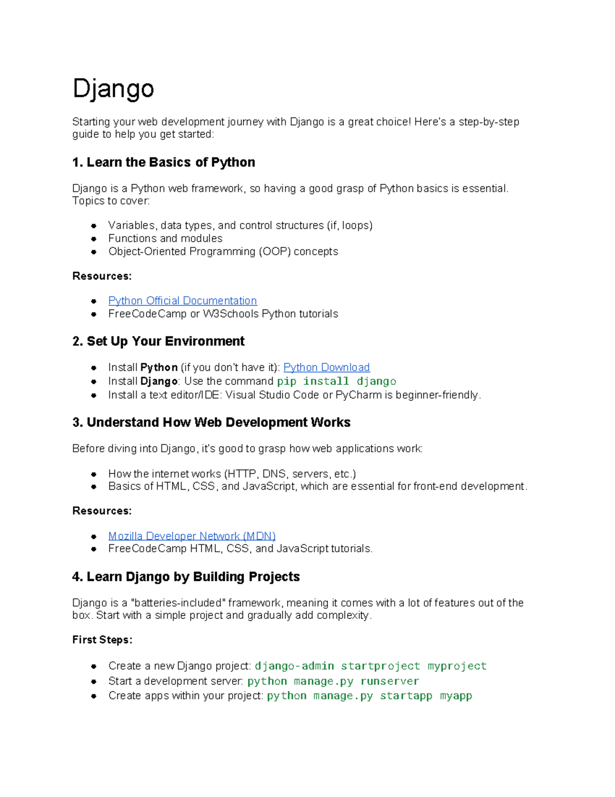 Django - notes - Django Starting your web development journey with ...
